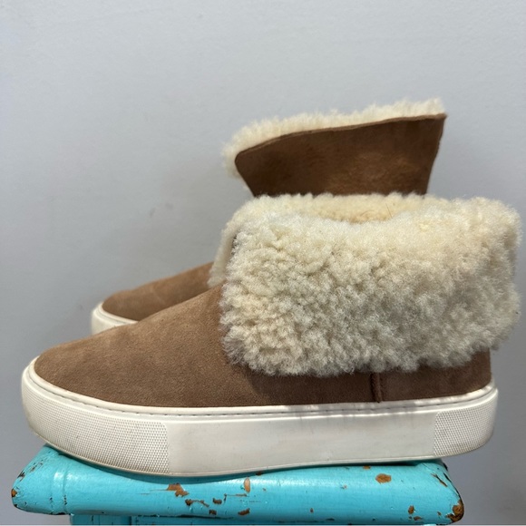 UGG | Shoes | Ugg Lynus High Top Fold Down Sneaker Chestnut Suede Size 65 | Poshmark